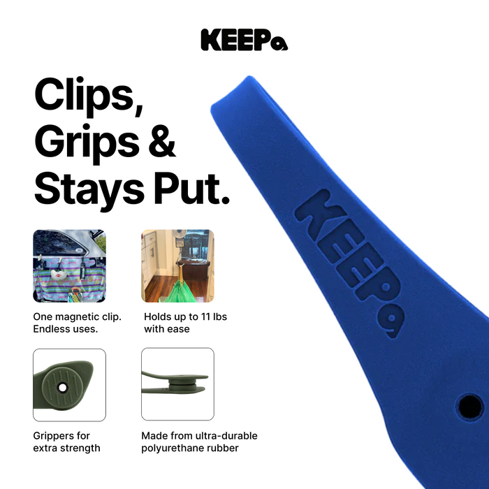 Heavy-Duty Magnetic Clip – Strong Grip, Durable Polyurethane | KEEPa